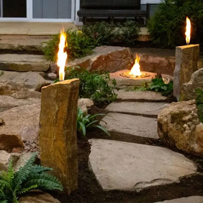Torch System for Basalt Water Fountain | Fire Fountain Kit