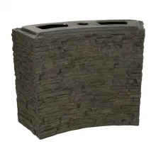 Stacked Slate Wall Base Curved 13" H (33 cm) - Aquascape, Inc.