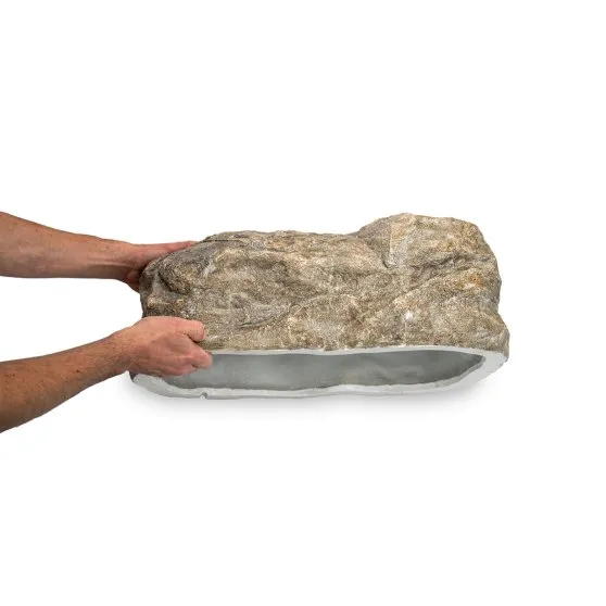 Faux Rocks Cover Unsightly Pvc Pipes Could Also Cover The Eyesores